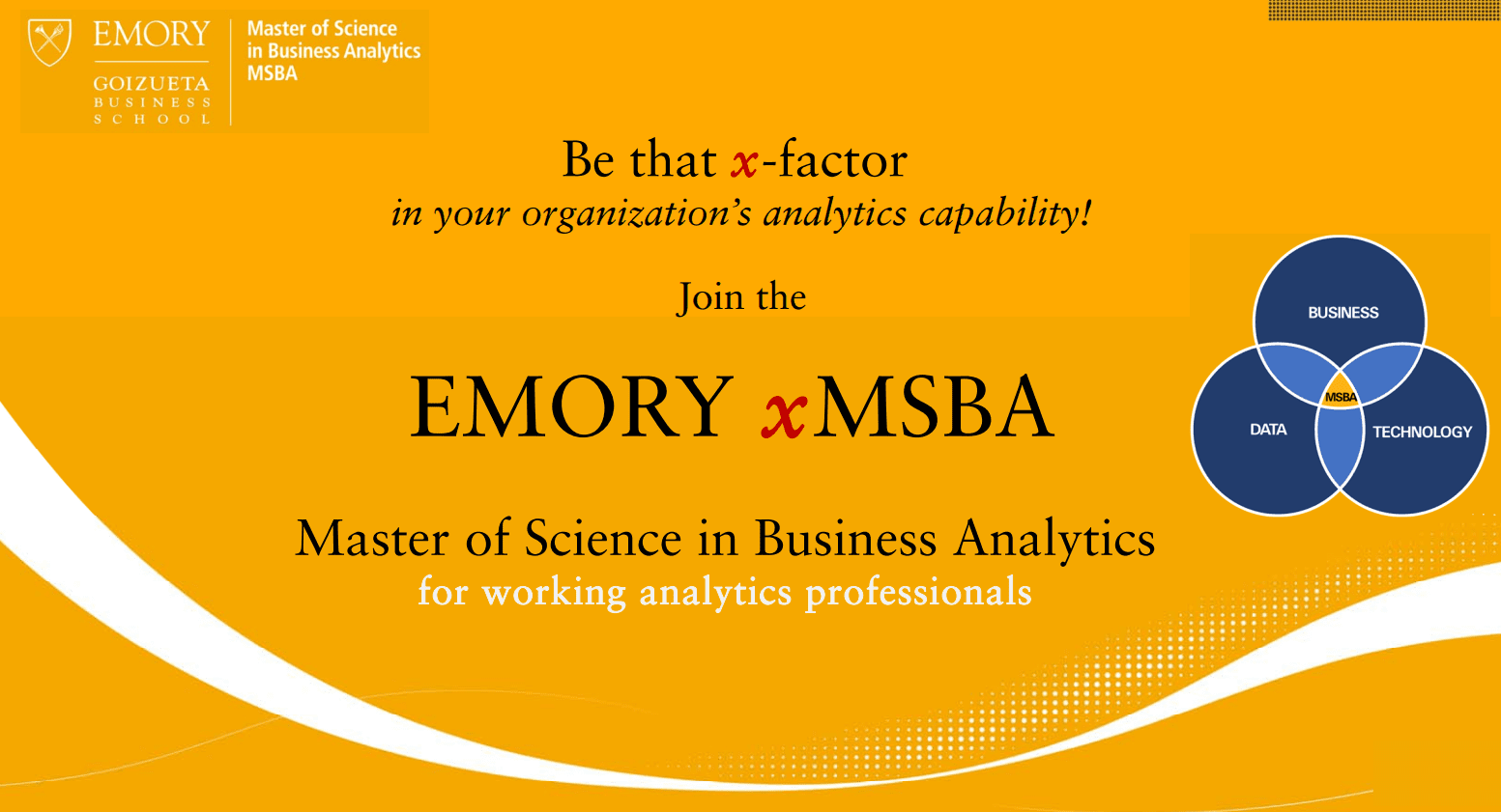 Goizueta Launches New MS in Business Analytics for Working Professionals (xMSBA) and Expands ...